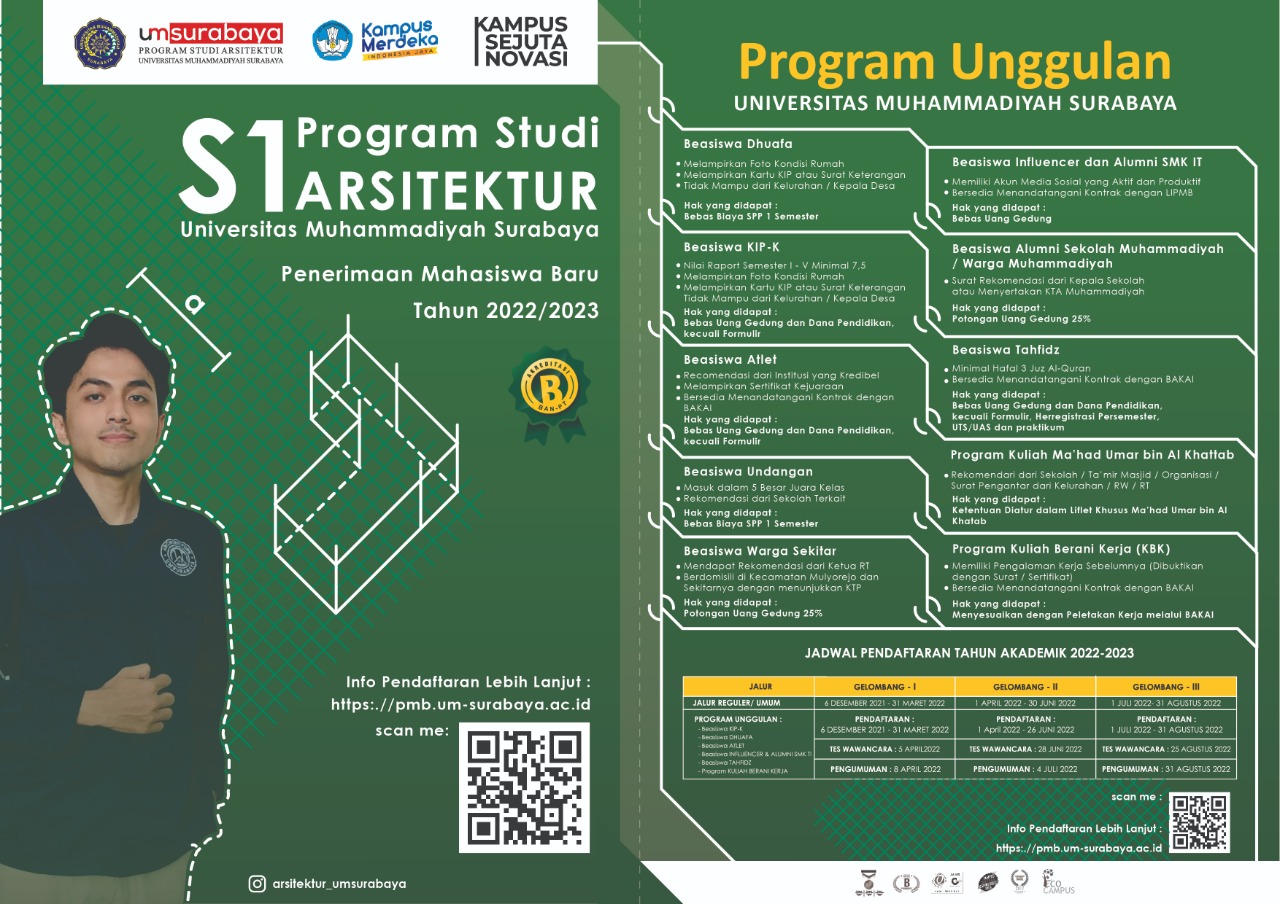 Brosur Arsitektur 2022-2023 - Program Studi S1 Arsitektur